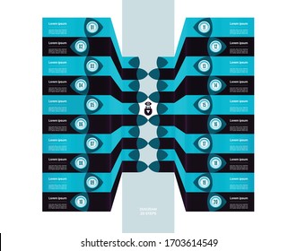 Vector Progress Background Template Diagram Graph Stock Vector (Royalty ...