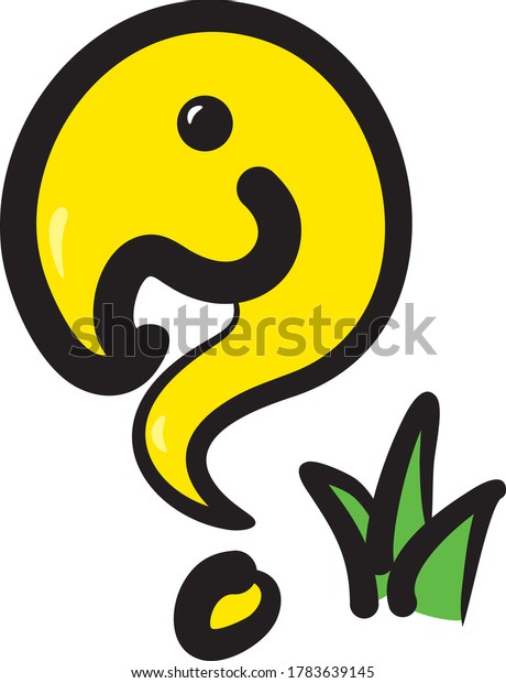 Vector Punctuation Question Mark Fantasy Snake Stock Vector (Royalty ...
