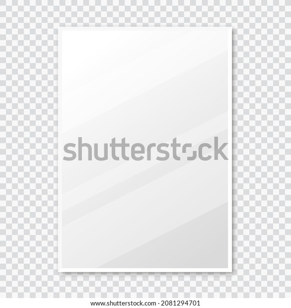 Vector Realistic Mirror Blurry Reflection Mirror Stock Vector (Royalty ...