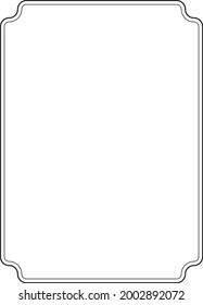 Vector Rectangle Slim Line Frame Stock Vector (Royalty Free) 2002892072 ...