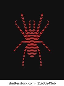 Vector Red Spider Lines On Black: เวกเตอร์สต็อก (ปลอดค่าลิขสิทธิ์ ...