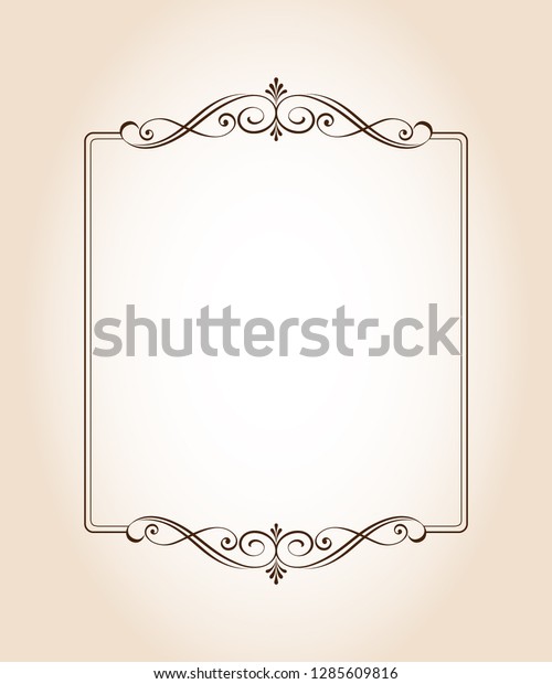 Vector Retro Frames Rectangular Vertical Vector Stock Vector (Royalty ...