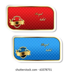 Vector Royal Labels Stock Vector (Royalty Free) 63378751 | Shutterstock