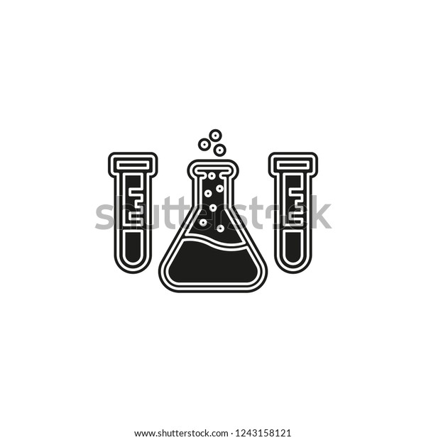 Vector Science Lab Flask Laboratory Tubes Stock Vector Royalty Free 1243158121 Shutterstock