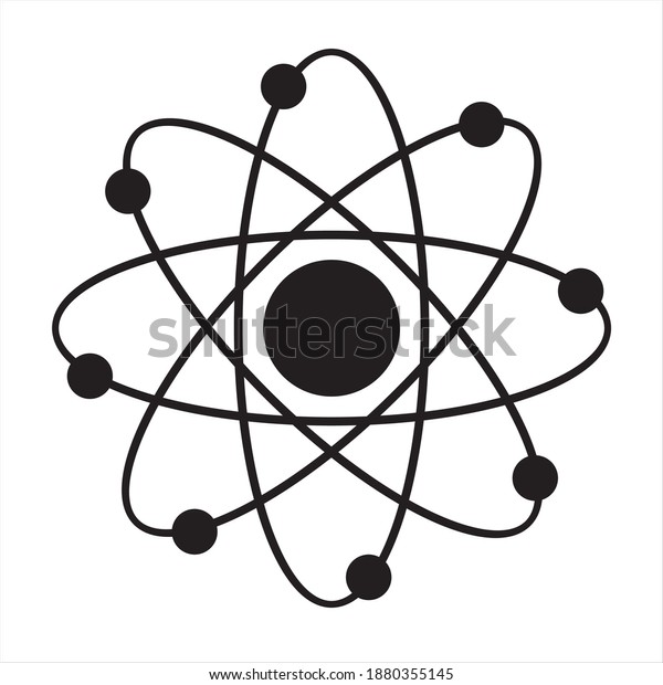 Vector Science Model Atom Around Atom Stock Vector (Royalty Free ...