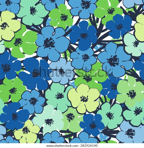 Vector Seamless Cute Graphical Bright Pop Stock Vector (Royalty Free ...