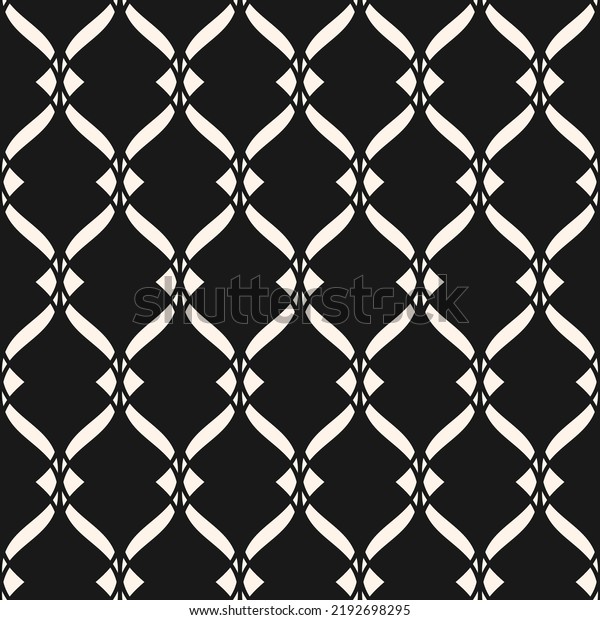 Vector Seamless Pattern Abstract Monochrome Graphic Stock Vector ...