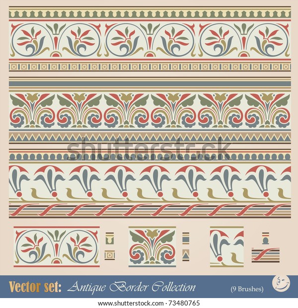 Vector Seamless Pattern Antique Style Decoration: vector de stock ...
