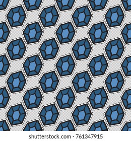 Vector Seamless Pattern Dark Blue Diamond Stock Vector (Royalty Free ...