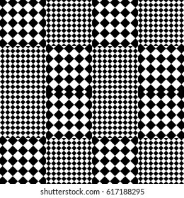Vector Seamless Pattern Chequered Background Design Stock Vector ...