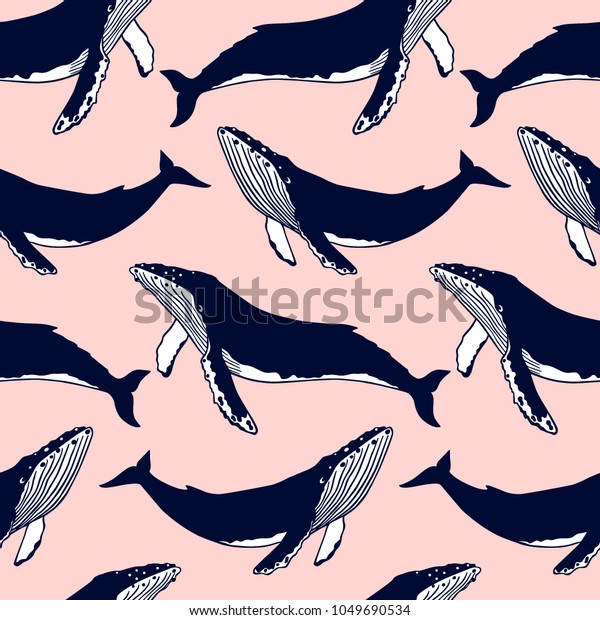 1,281 Humpback Whale Pattern Stock Vectors, Images & Vector Art ...