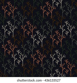 Vector Seamless Tree Branch Pattern Stock Vector (Royalty Free ...