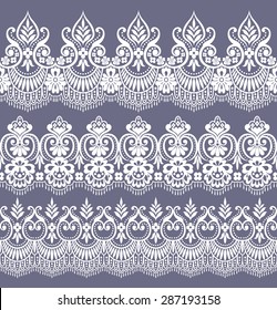 Vector Set Floral Elements Seamless Pattern: vetor stock (livre de direitos) 287193158 ...