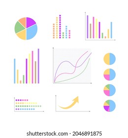 Graph Charts Colorful Diagrams Statistics Dashboard Stock Vector (Royalty Free) 1533943088 ...