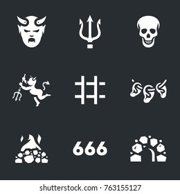Vector Set Hell Icons Stock Vector (Royalty Free) 763155127 | Shutterstock