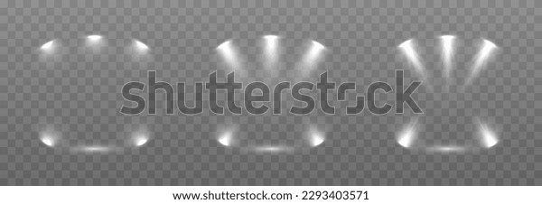 Vector Set Light Source Png Studio Stock Vector (Royalty Free ...