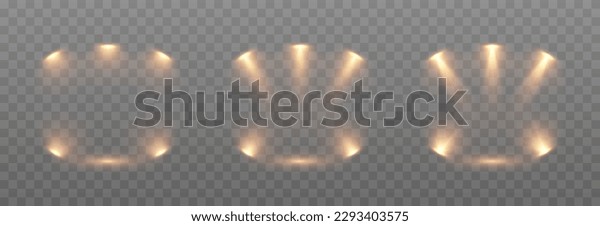 Vector Set Light Source Png Studio Stock Vector (Royalty Free ...