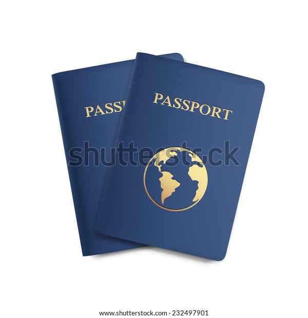 Vector Set Passports Map Isolated On Stock Vector (Royalty Free ...