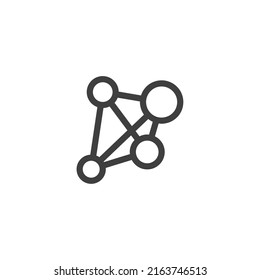 Vector Sign Molecule Symbol Isolated On Stock Vector (Royalty Free ...