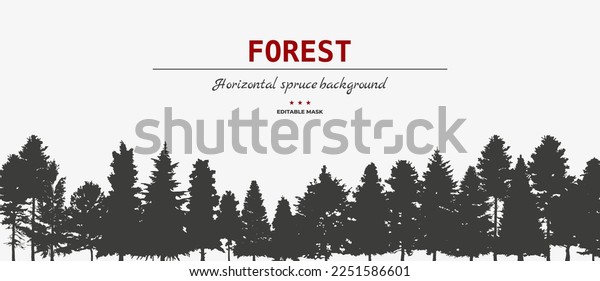 Treeline Silhouette Painting