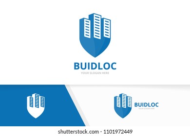 Set Buildings Document Logo Designs Concept Stock Vector (Royalty Free ...