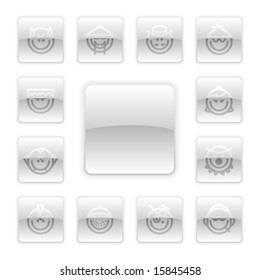 Vector Smiley Icon Set Stock Vector (Royalty Free) 15845458 | Shutterstock