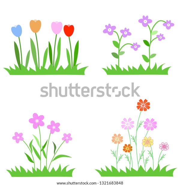 Vector Spring Summer Time Hand Drawing Stock Vector (Royalty Free ...