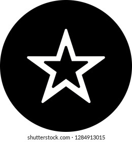 Star Solid Icon Social Media Sign Stock Vector (Royalty Free ...