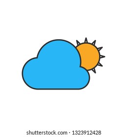 Vector Sun Cloud Icon Stock Vector (Royalty Free) 1326183593 | Shutterstock