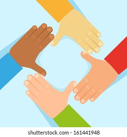 Illustration Team Collaboration Business Idea Teamwork Stock Vector ...