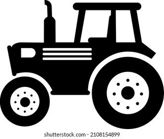 Vector Tractor Vehicle Farm Icon On Stock Vector (Royalty Free ...