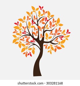 Autumn Tree Your Design Vector Image Stock Vector (Royalty Free ...