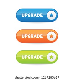 Vector Upgrade Buttons Stock Vector (Royalty Free) 1267280629 ...