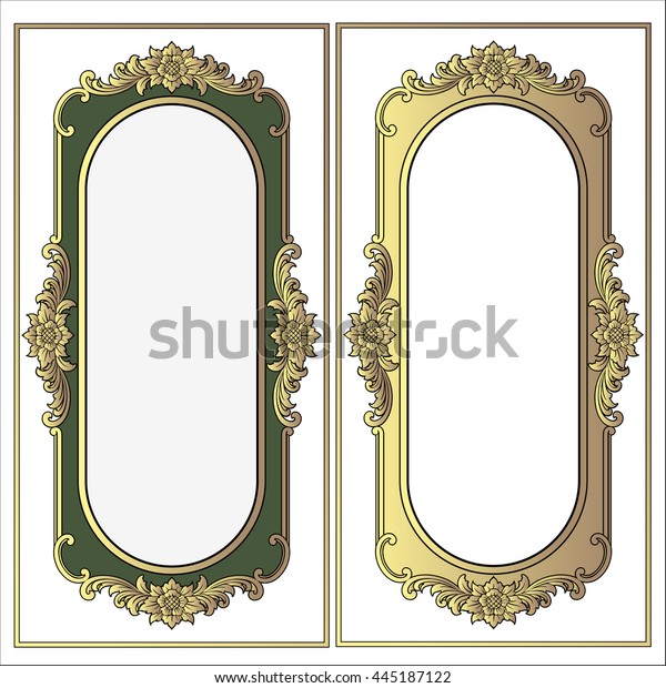 Vector Vintage Border Frame Logo Engraving Stock Vector (Royalty Free ...