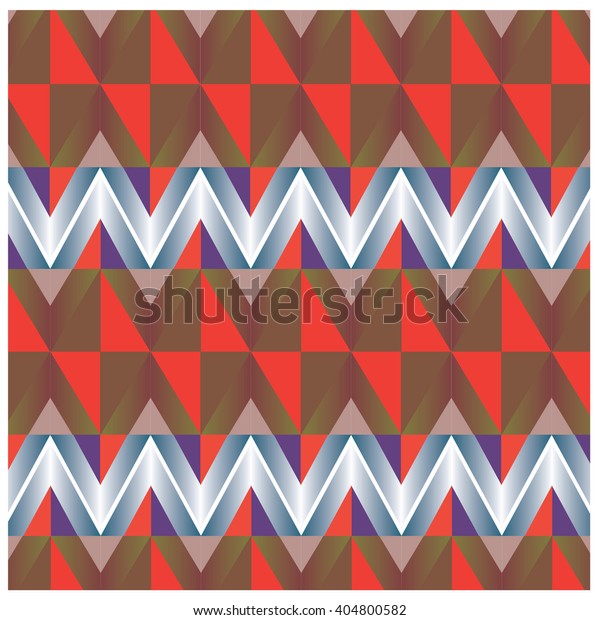 Vector Vintage Colorful Angular Triangle Pattern Stock Vector (Royalty ...