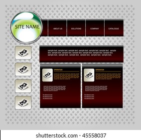 Vector Web Template Stock Vector (Royalty Free) 45558037 | Shutterstock