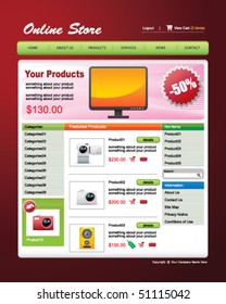 Exclusive Website Business Templates First Set Stock Vector (Royalty ...
