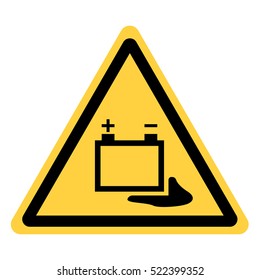 Vector Yellow Triangle Security Battery Icon Stock Vector (Royalty Free ...