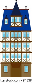 Amsterdam Style House Silhouette Row Typical Stock Vector (Royalty Free ...