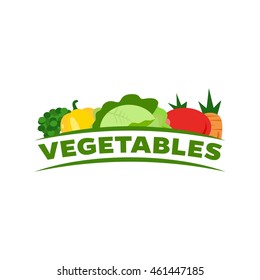 Vegetables Logo Template Stock Vector (Royalty Free) 461447185 ...