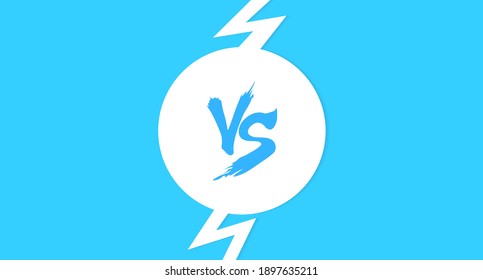 Versus Background Vs Icon Blue Background Stock Vector (Royalty Free ...