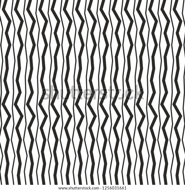 Vertical Zig Zag Lines Pattern Black Stock Vector (Royalty Free ...