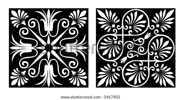Victorian Style Design Elements Vector Stock Vector (Royalty Free ...
