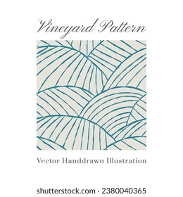 Vineyard Field Vector Seamless Boarder Texture Stock Vector (Royalty ...