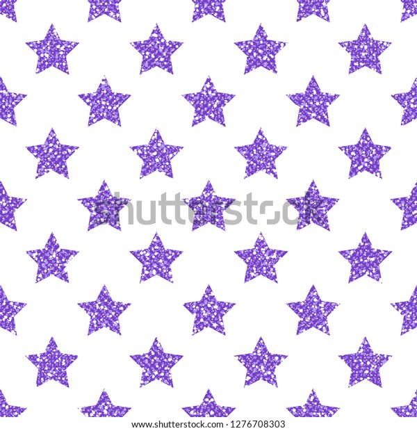 Violet Star Pattern Glitter Look Stock Vector (Royalty Free) 1276708303 ...