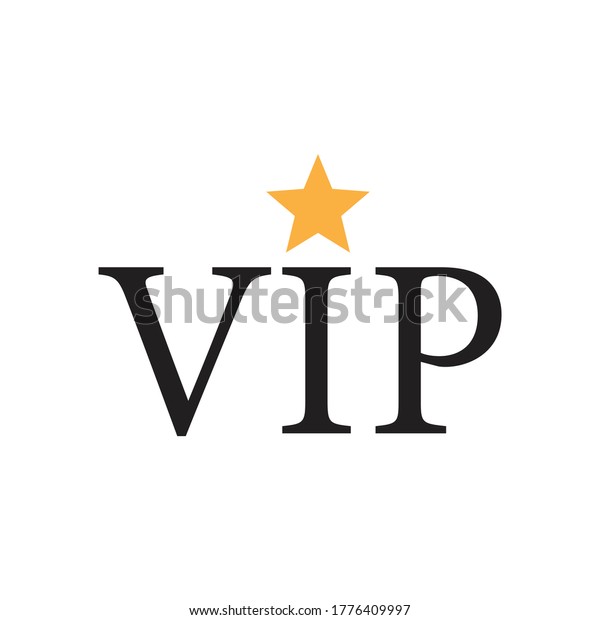 Vip Star Icon Design Vector Illustration Stock Vector (Royalty Free ...
