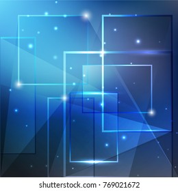 Virtual Technology Background Light Effects Stock Vector (Royalty Free ...