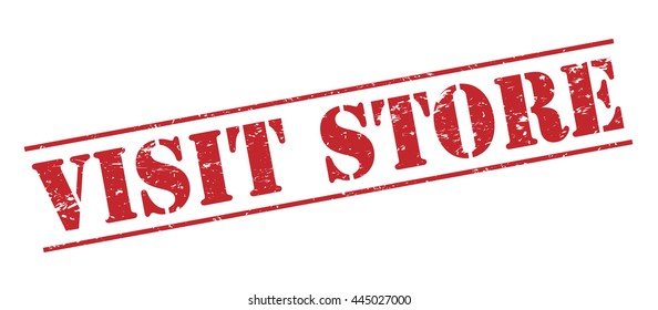 Visit Store Vector Stamp On White Stock Vector (Royalty Free) 445027000 ...