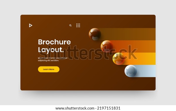 Vivid Website Screen Vector Design Template Stock Vector (Royalty Free) 2197151831 | Shutterstock