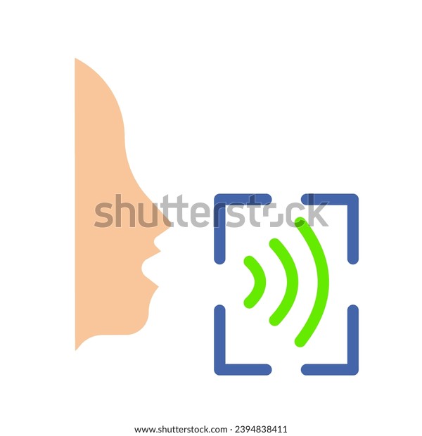 Voice Recognition Recognize Scan Assistant Record Stock Vector (Royalty ...